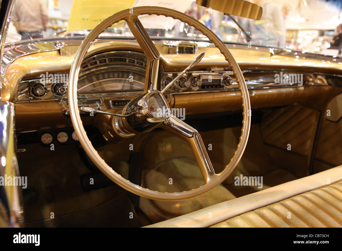 Interior of a Classic American car shown at the Essen Motor Show in ...