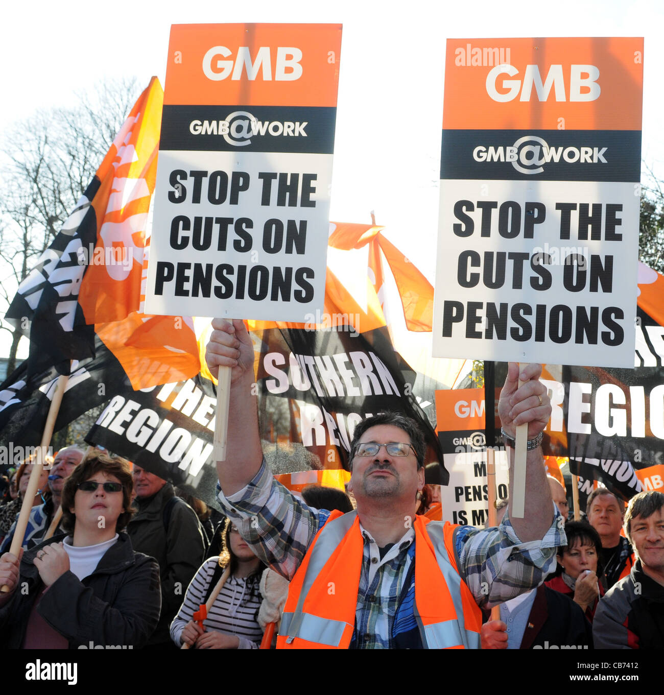 Public service unions strike Stock Photo - Alamy