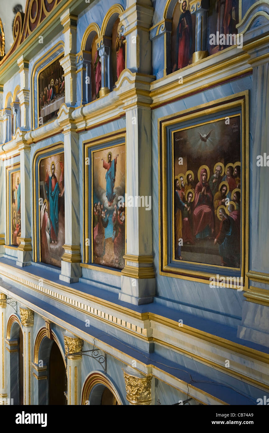 Detail of iconostasis, Orthodox Church St. Paraskeva, Pleven, Bulgaria ...