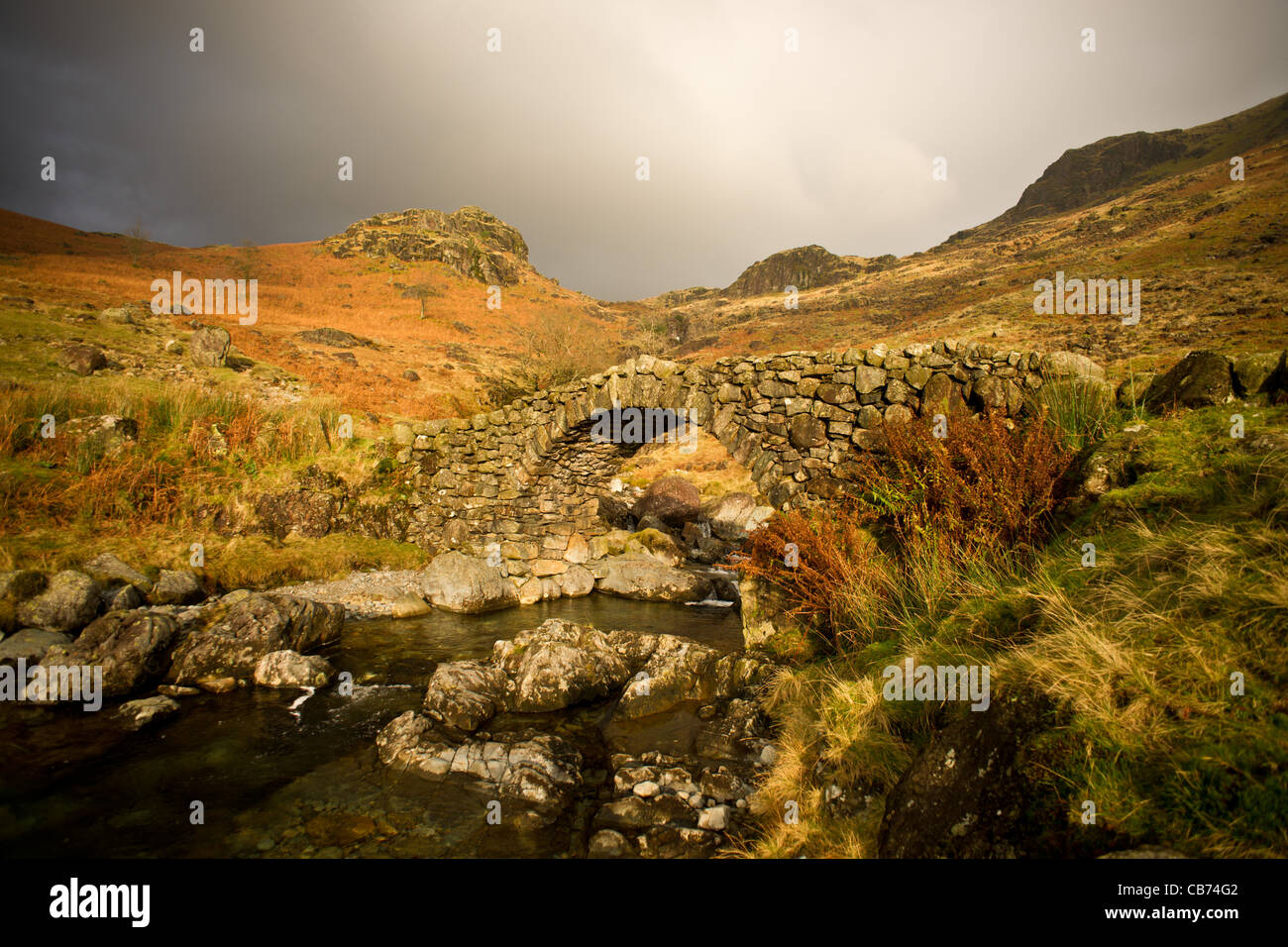 River esk and the esk valley in the lake district hi-res stock ...
