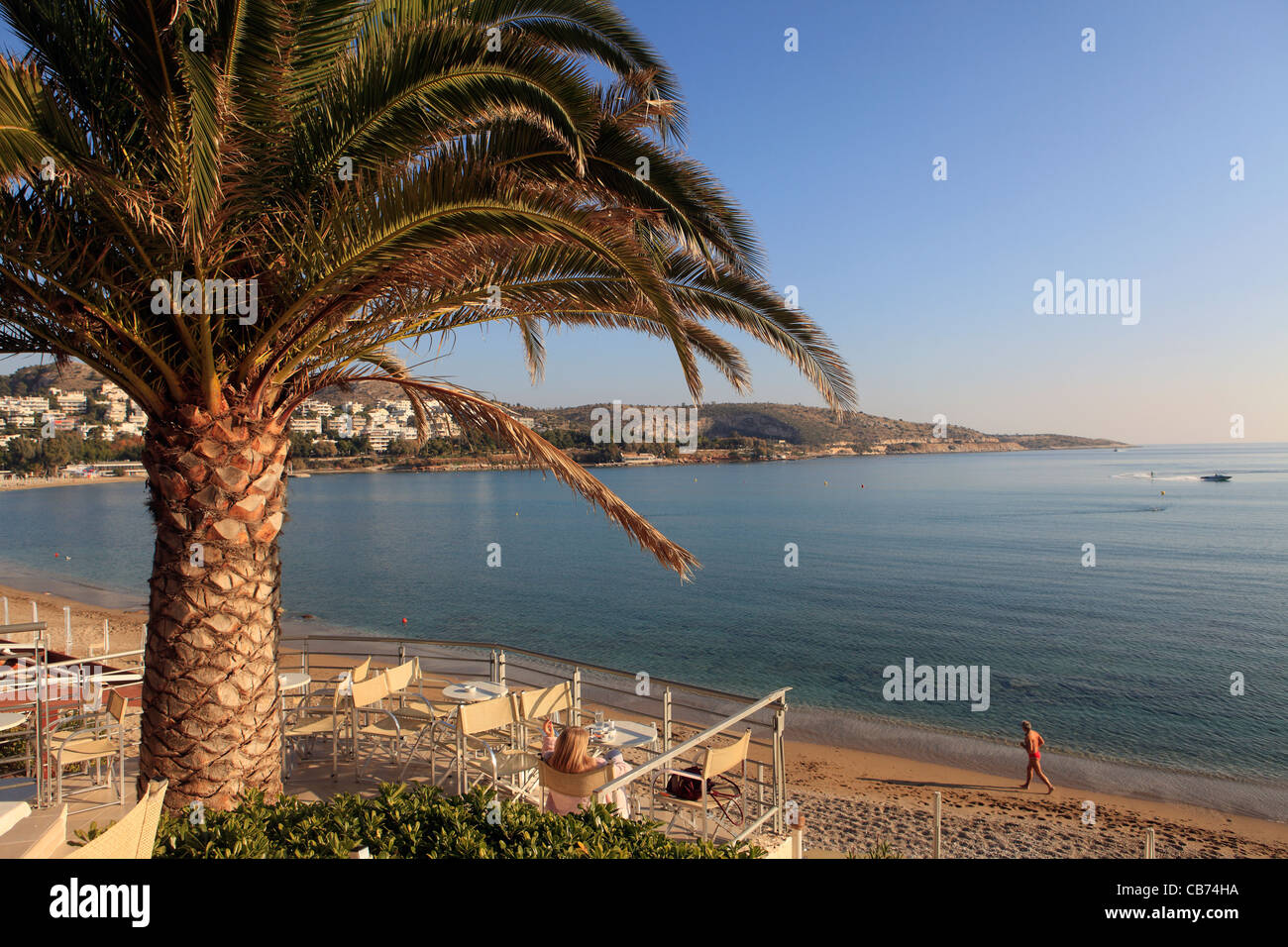 greece athens vouliagmeni the beach in winter Stock Photo - Alamy