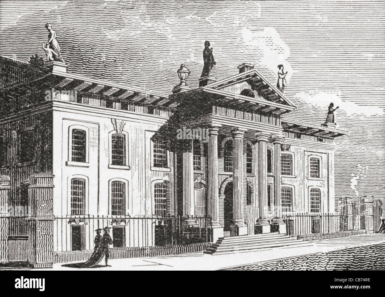 The Clarendon Building, Oxford, England in the 19th century. Built in ...
