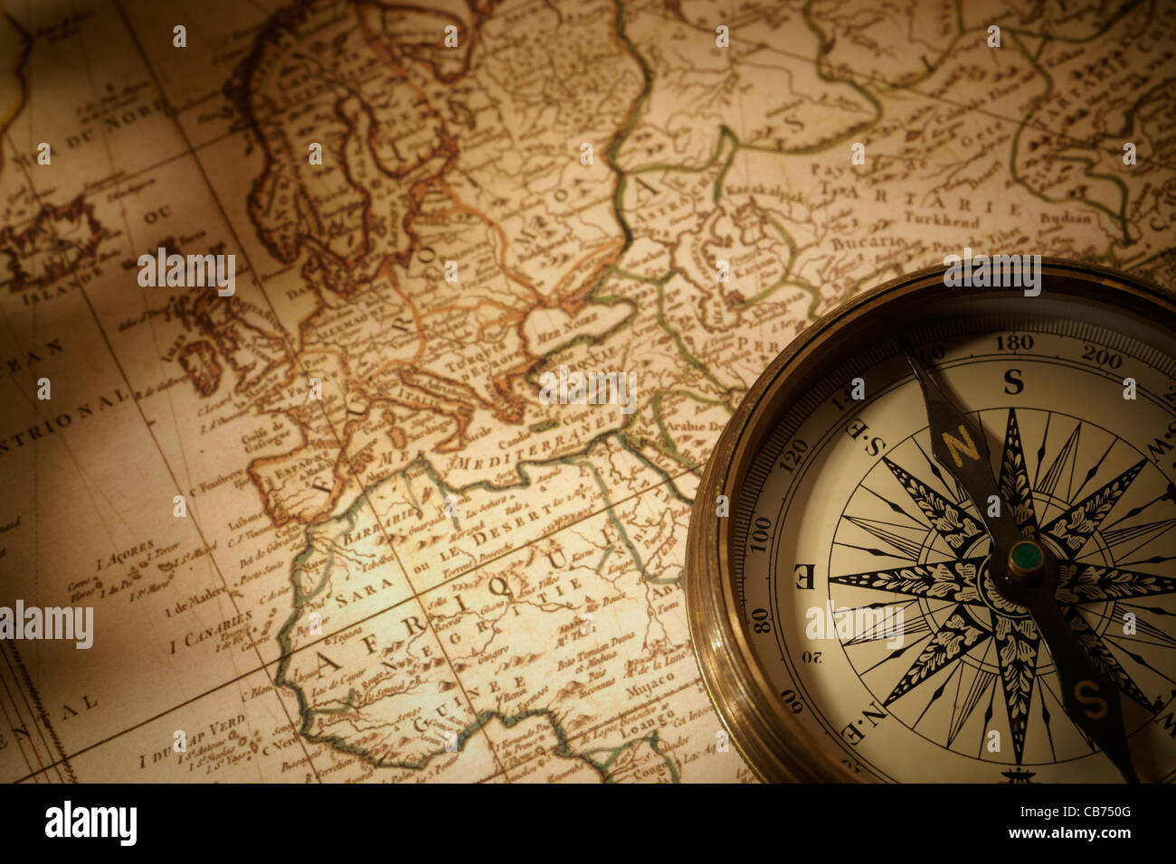 Old map with details hi-res stock photography and images - Alamy