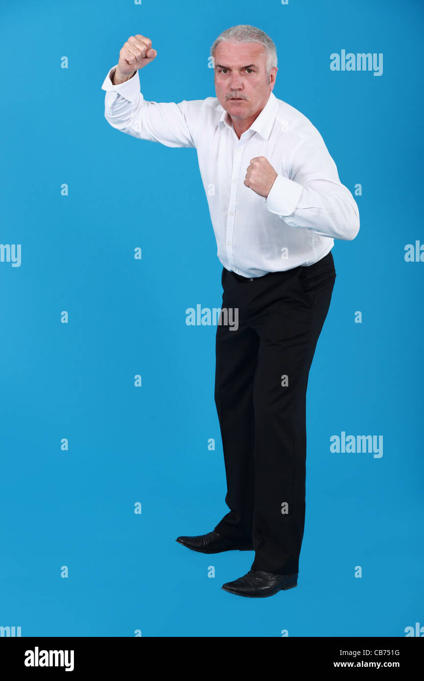 Fighting stance angry hi-res stock photography and images - Alamy