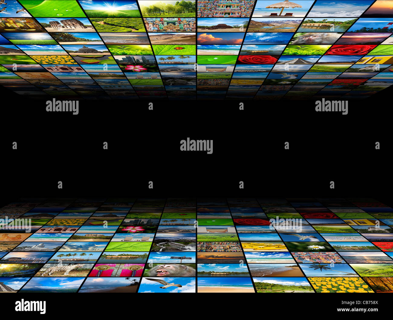 Social media - multimedia background of images Stock Photo - Alamy
