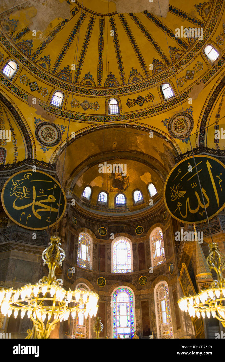 Turkey, Istanbul, Sultanahmet, Haghia Sophia Christian murals and ...