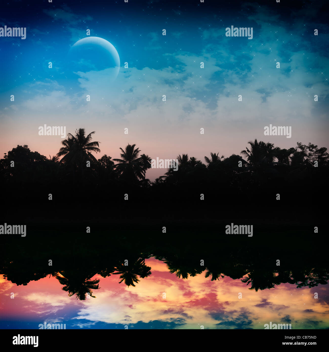 Tropical twilight hi-res stock photography and images - Alamy