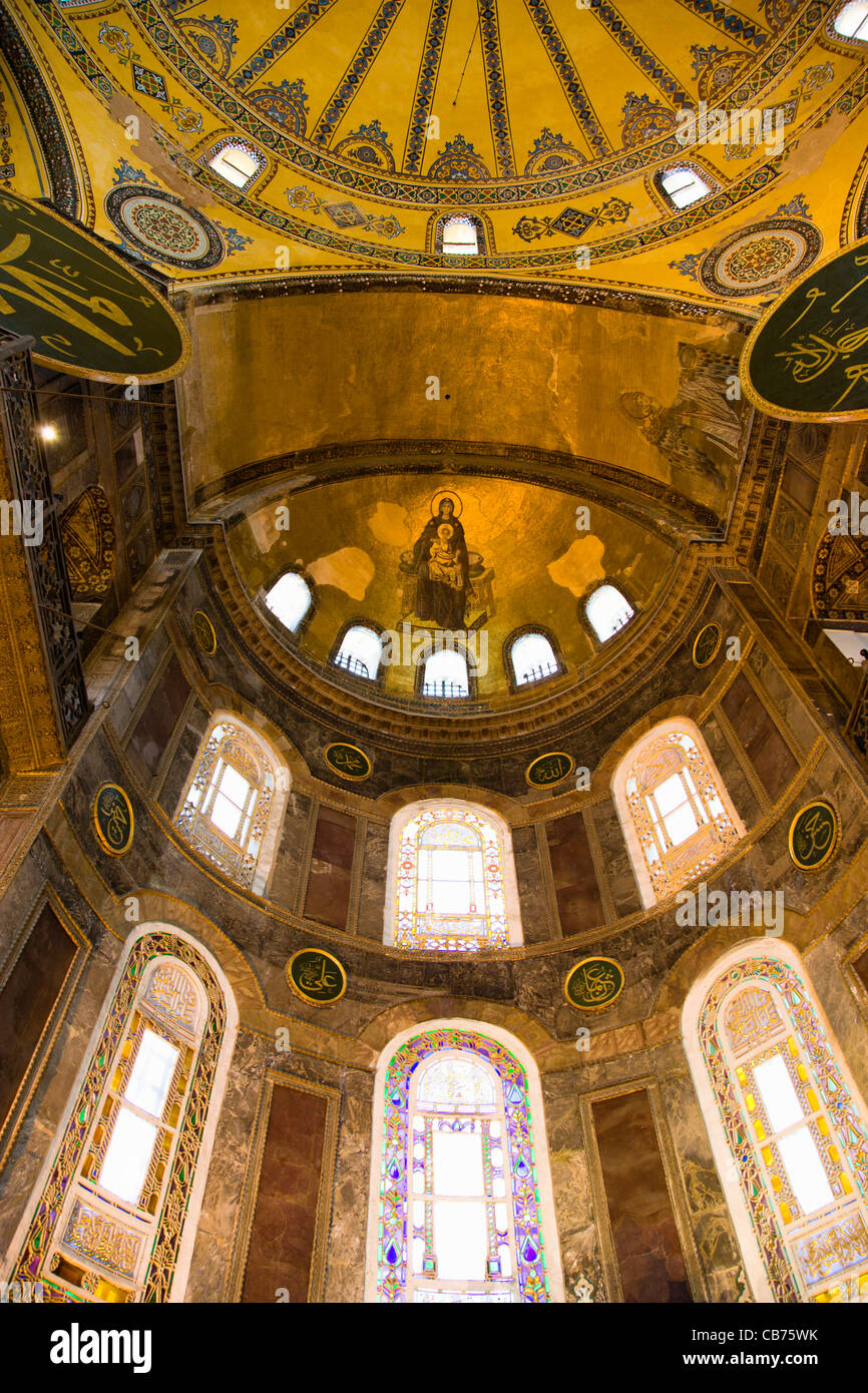 Turkey, Istanbul, Sultanahmet, Haghia Sophia Christian murals and ...