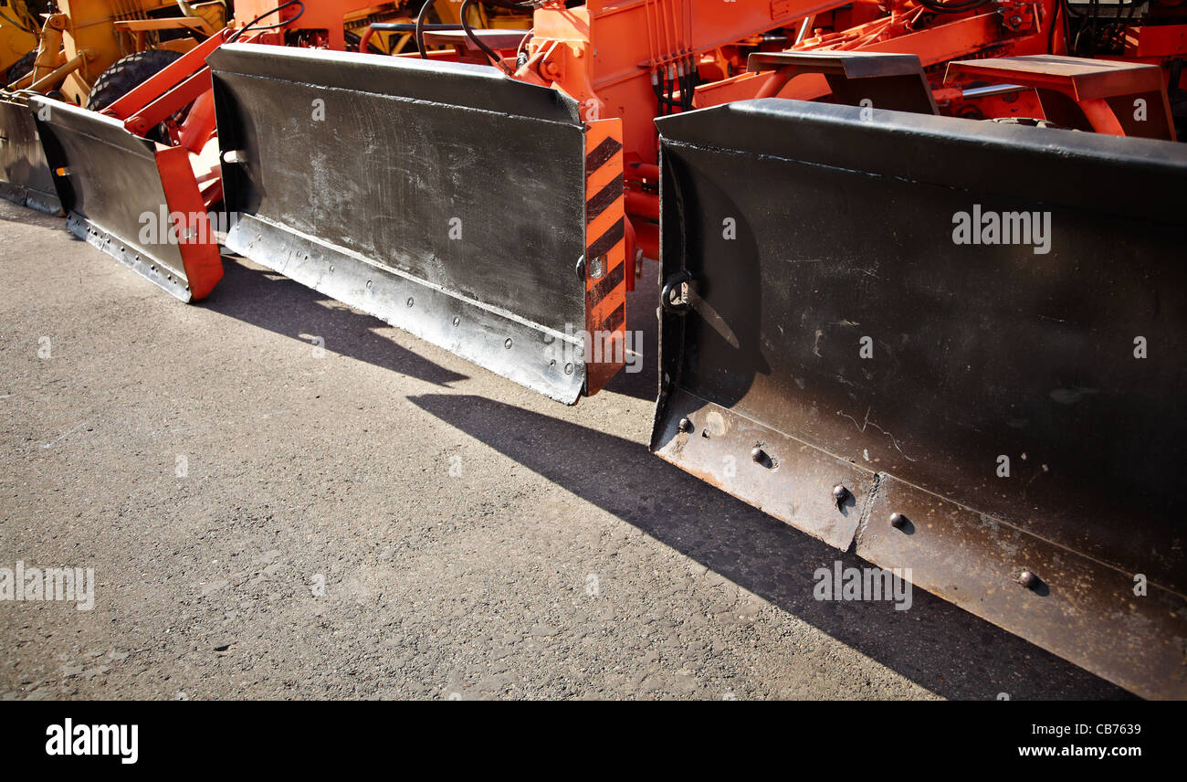 Heavy construction machines in mint condition ,focus on nearest Stock ...