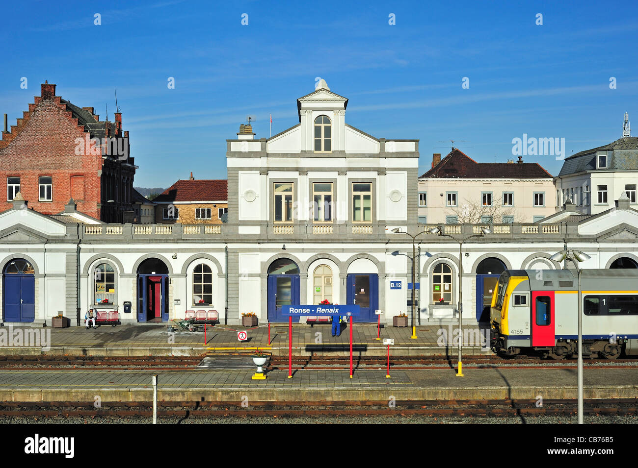 The railway station of Ronse, oldest train station of the European ...