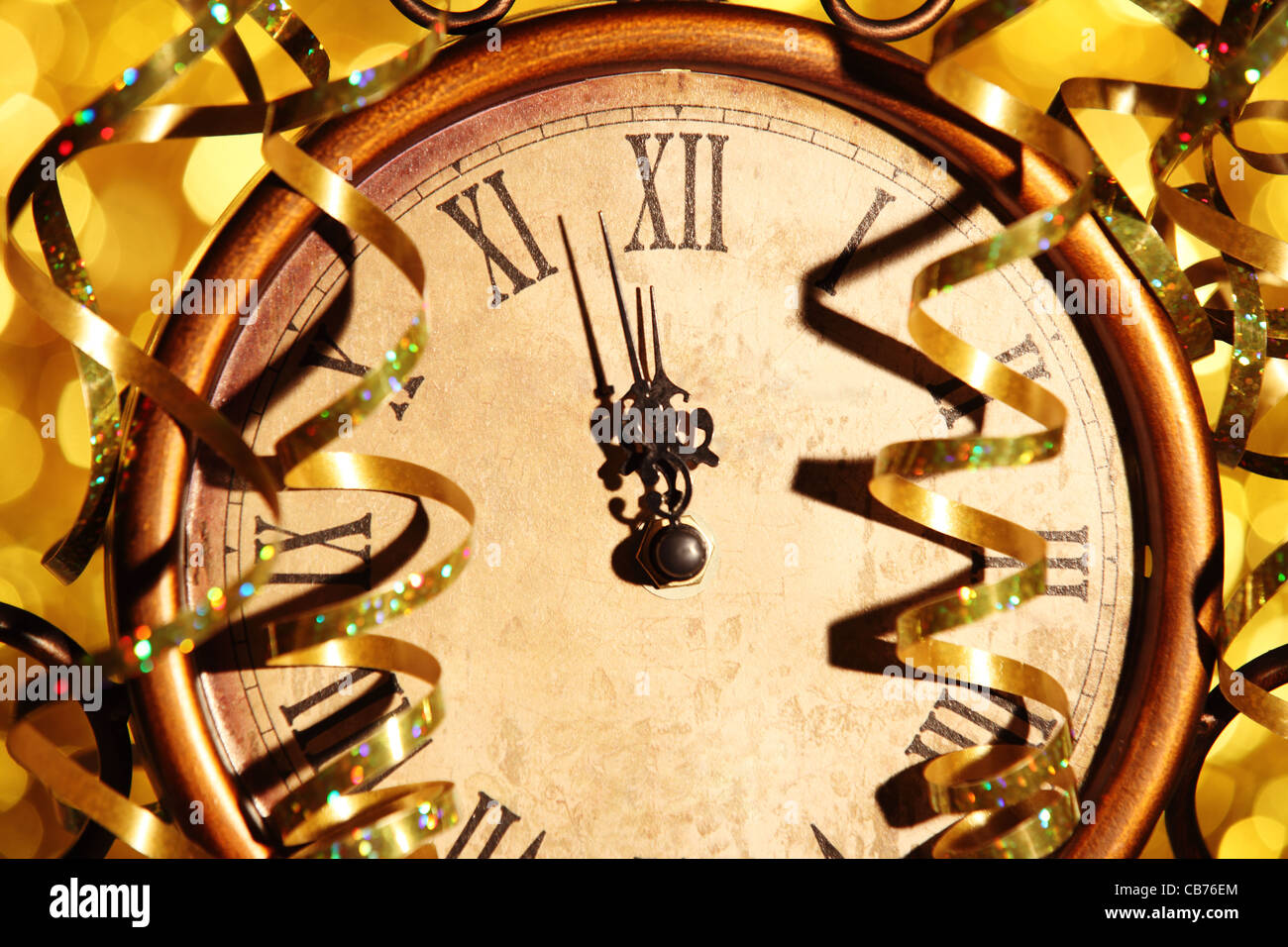 Nearly Twelve O'clock Midnight,New Year Concept Stock Photo - Alamy