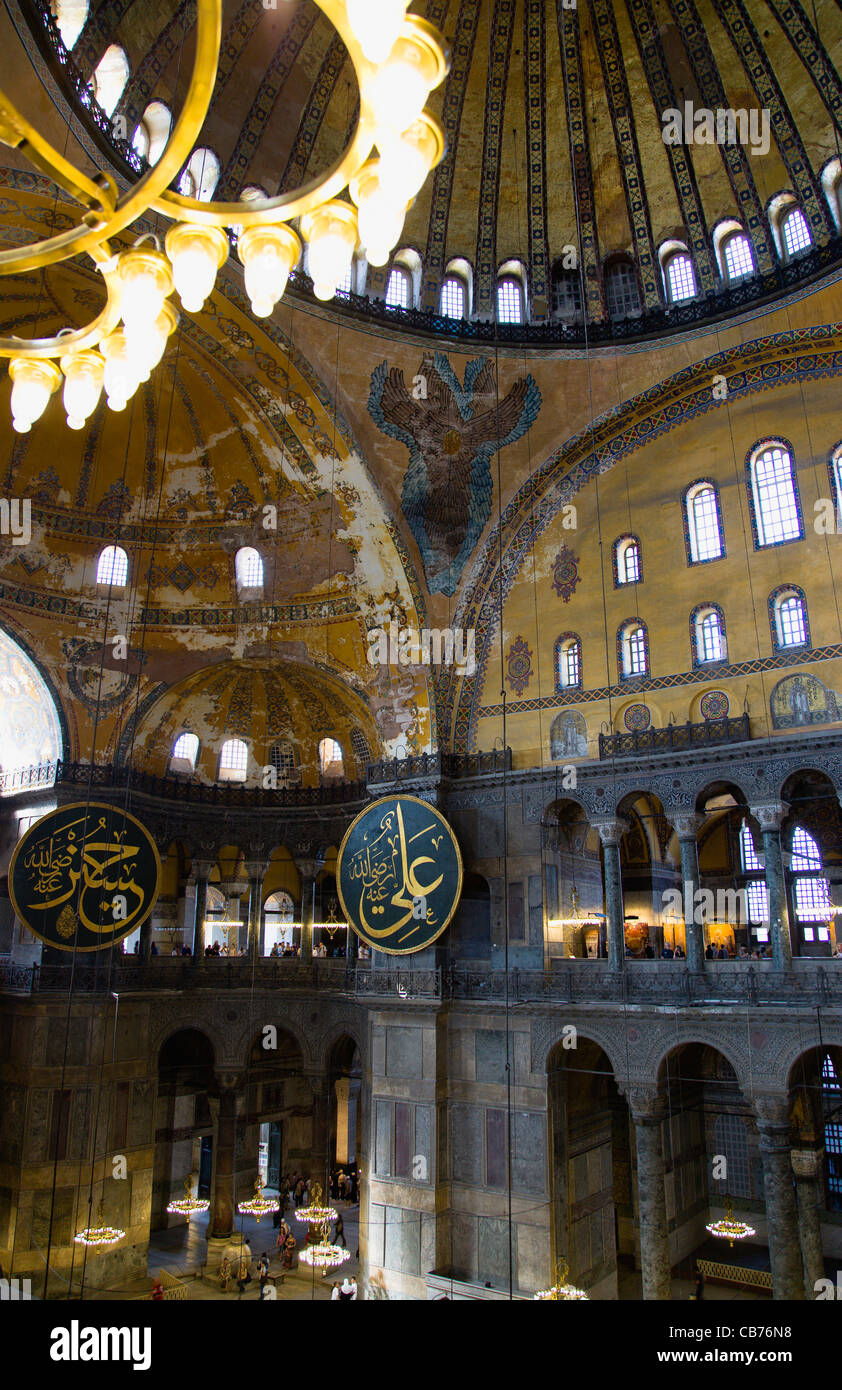 Turkey, Istanbul, Sultanahmet, Haghia Sophia Christian murals and ...