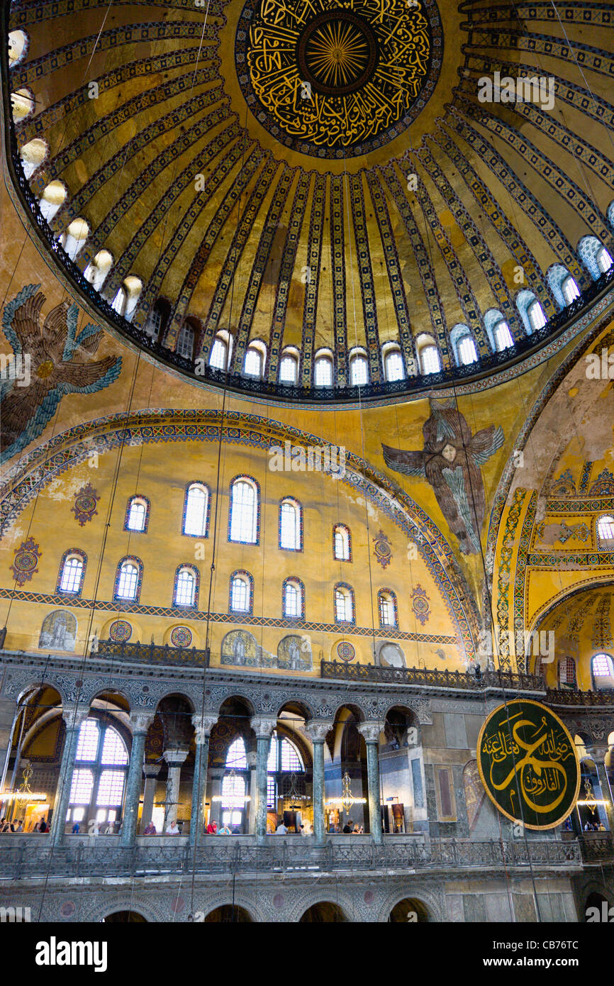 Turkey, Istanbul, Sultanahmet, Haghia Sophia Christian murals and ...
