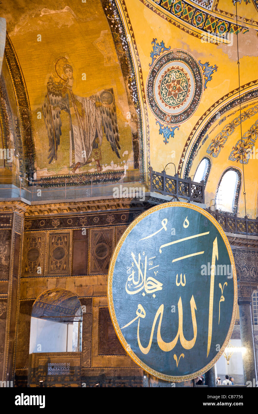 Turkey, Istanbul, Sultanahmet, Haghia Sophia Christian murals and ...