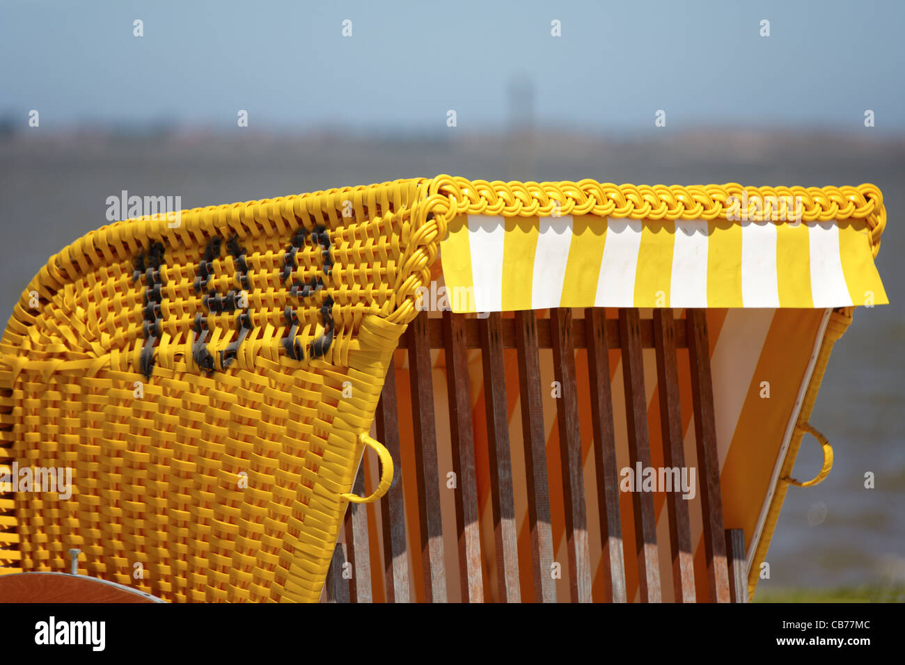 Wicker beach chairs on the beach of the Baltic Sea Stock Photo - Alamy
