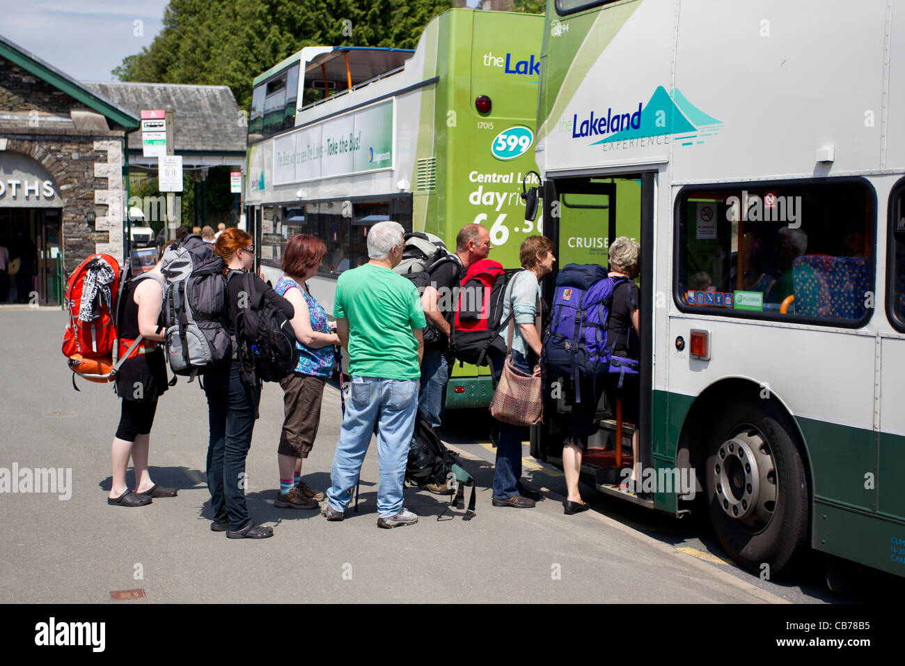 Lakeland Experience open top bus day rider £6.50 Bus no 599 Back ...