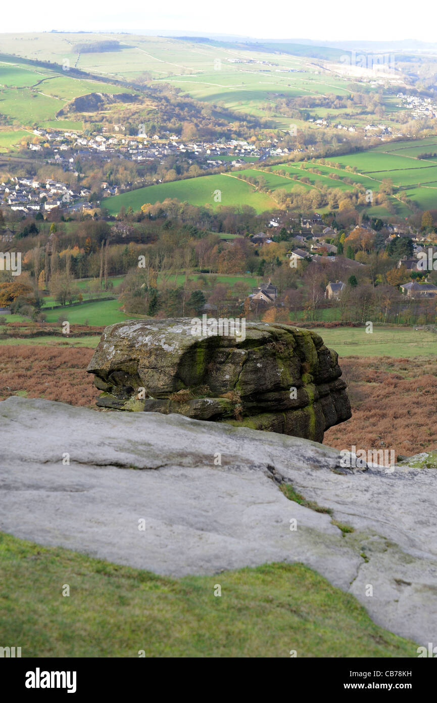 baslow edge derbyshire peak district england uk Stock Photo - Alamy