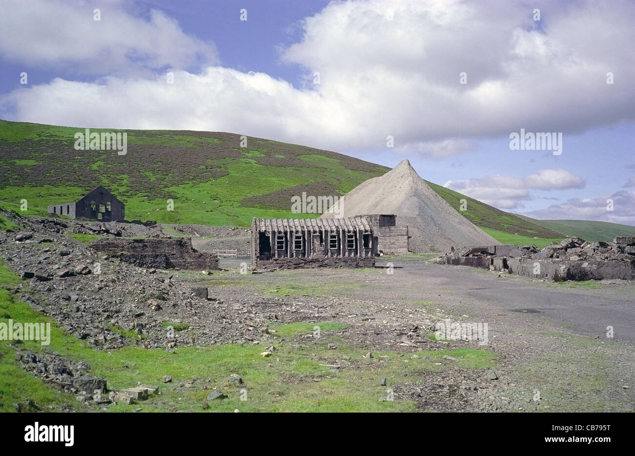 Slag Heap at Disused Glencrieff Mine, Wanlockhead, Dumfries and ...