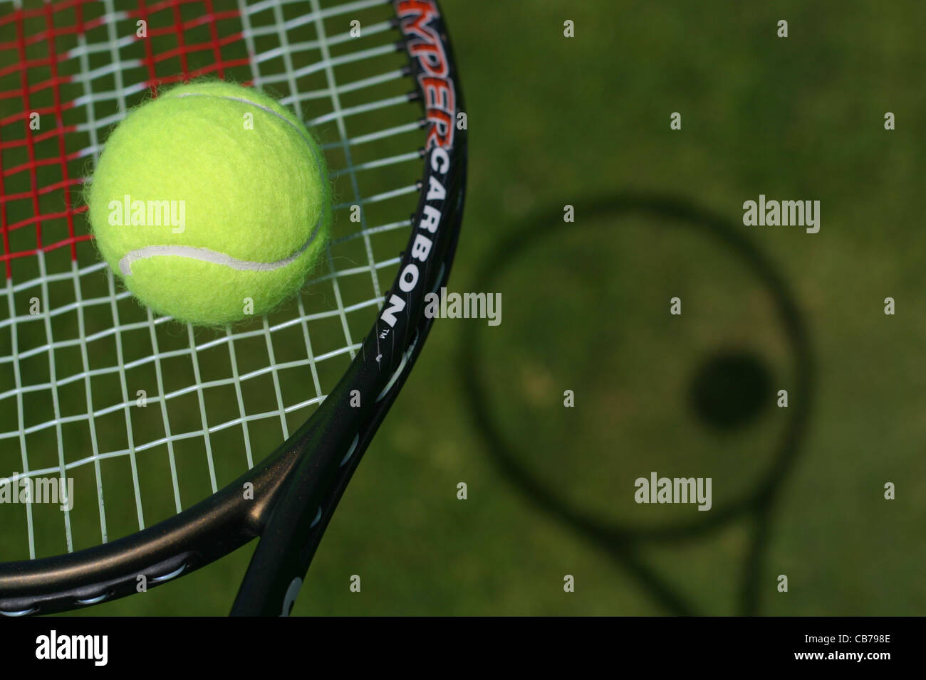 Abstract images of Sports equipment. Tennis racket and ball Stock Photo ...