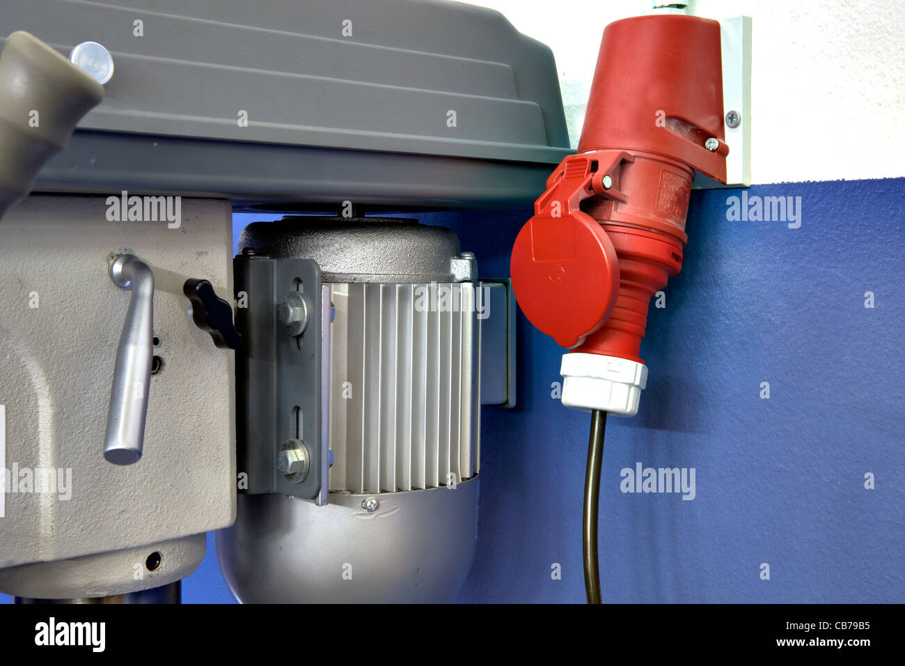 Electric power outlet for box column drill. Electric power socket ...