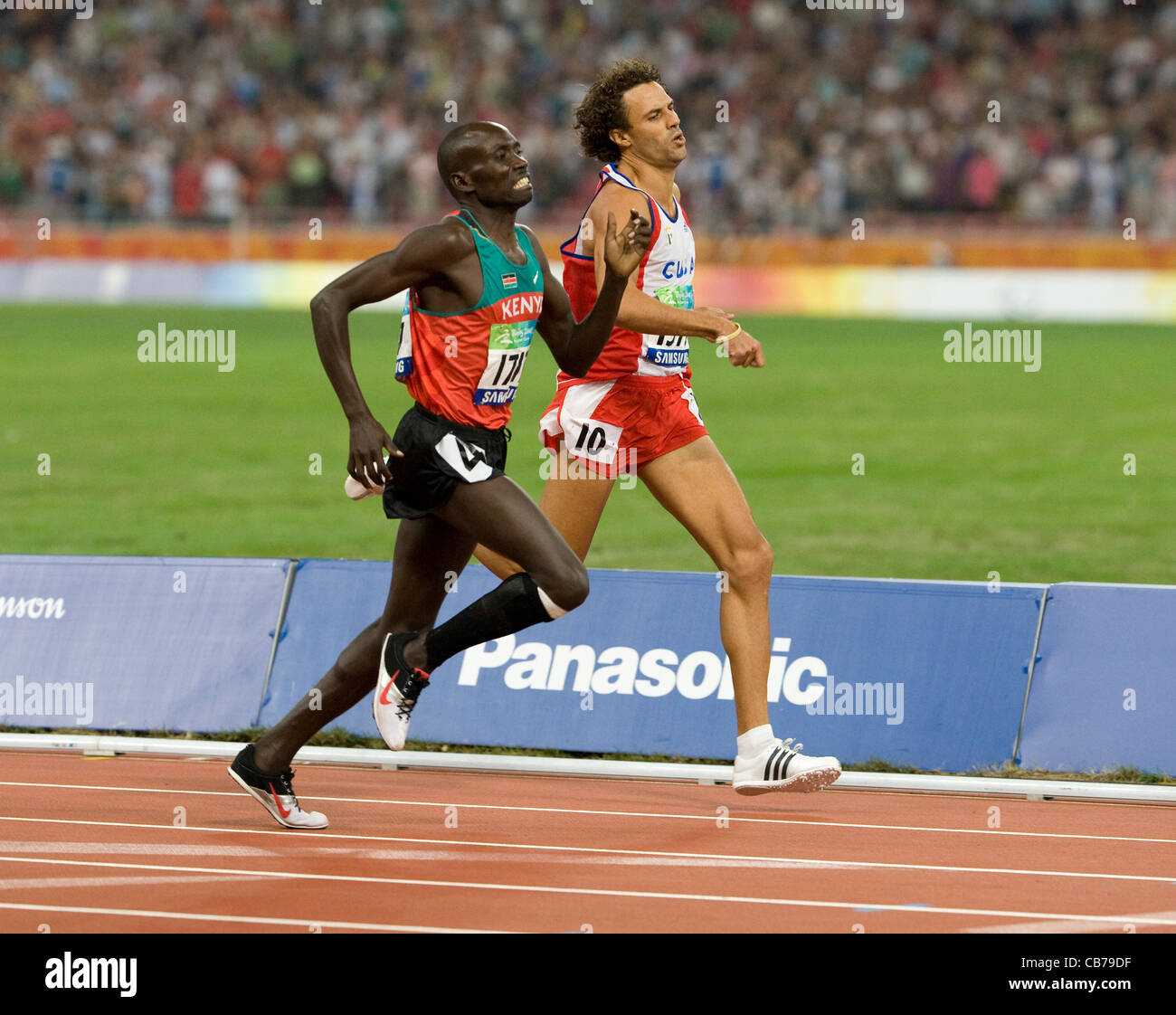 1500 meters athletic competition at the 2008 Paralympic Games. Runners ...