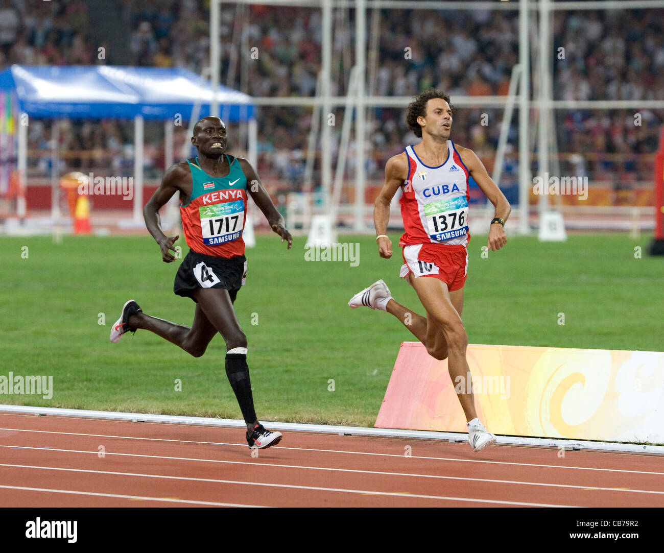 athletic competition at the 2008 Paralympic Games race with athletes ...