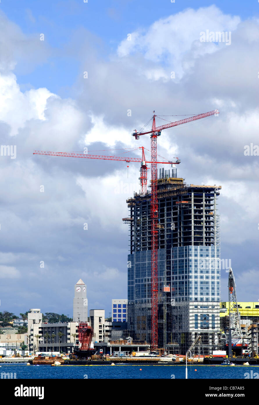 New high-rise hotel under construction on San Diego Bay Stock Photo - Alamy