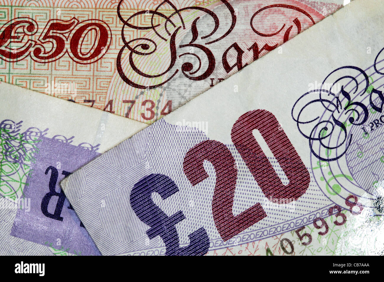 British Pound Bank Notes Stock Photo - Alamy