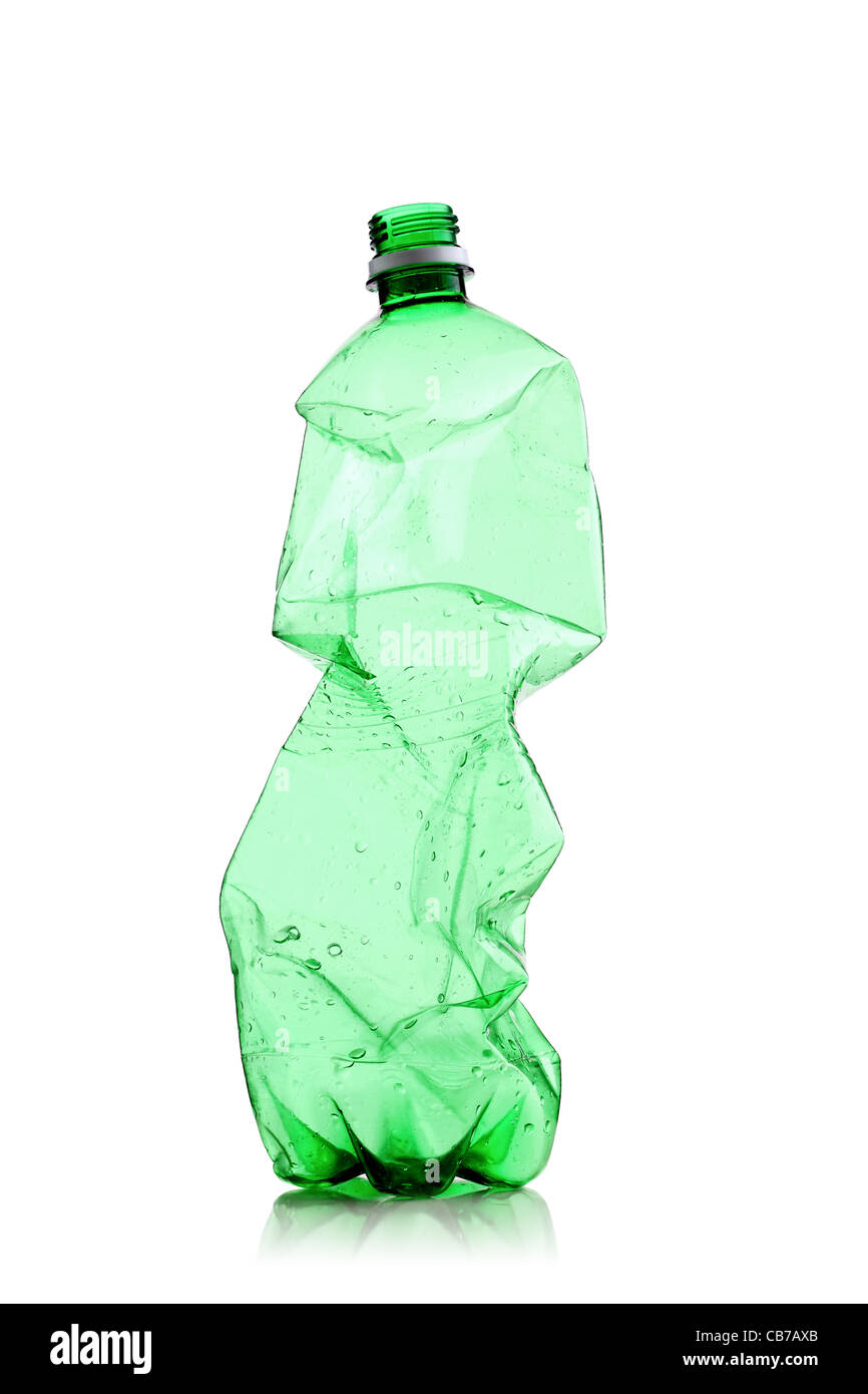 Smashed water plastic bottle hi-res stock photography and images - Alamy