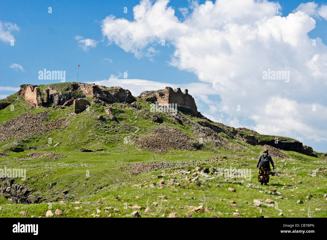 Ruins of citadel at Ani, Eastern Anatolia, Turkey Stock Photo - Alamy