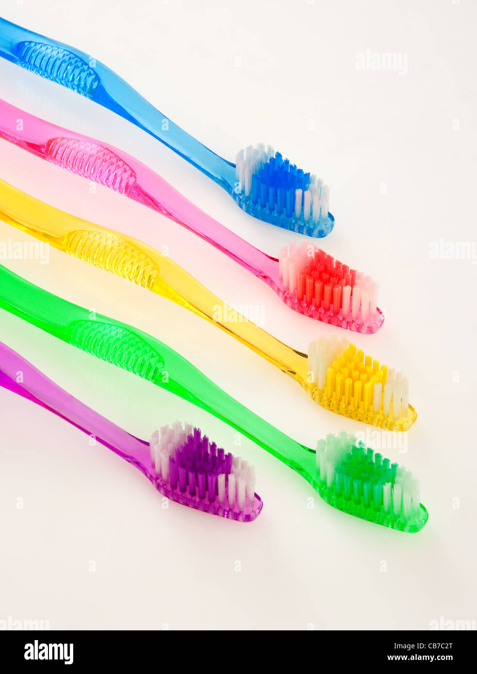 Family Toothbrush Set Stock Photo - Alamy