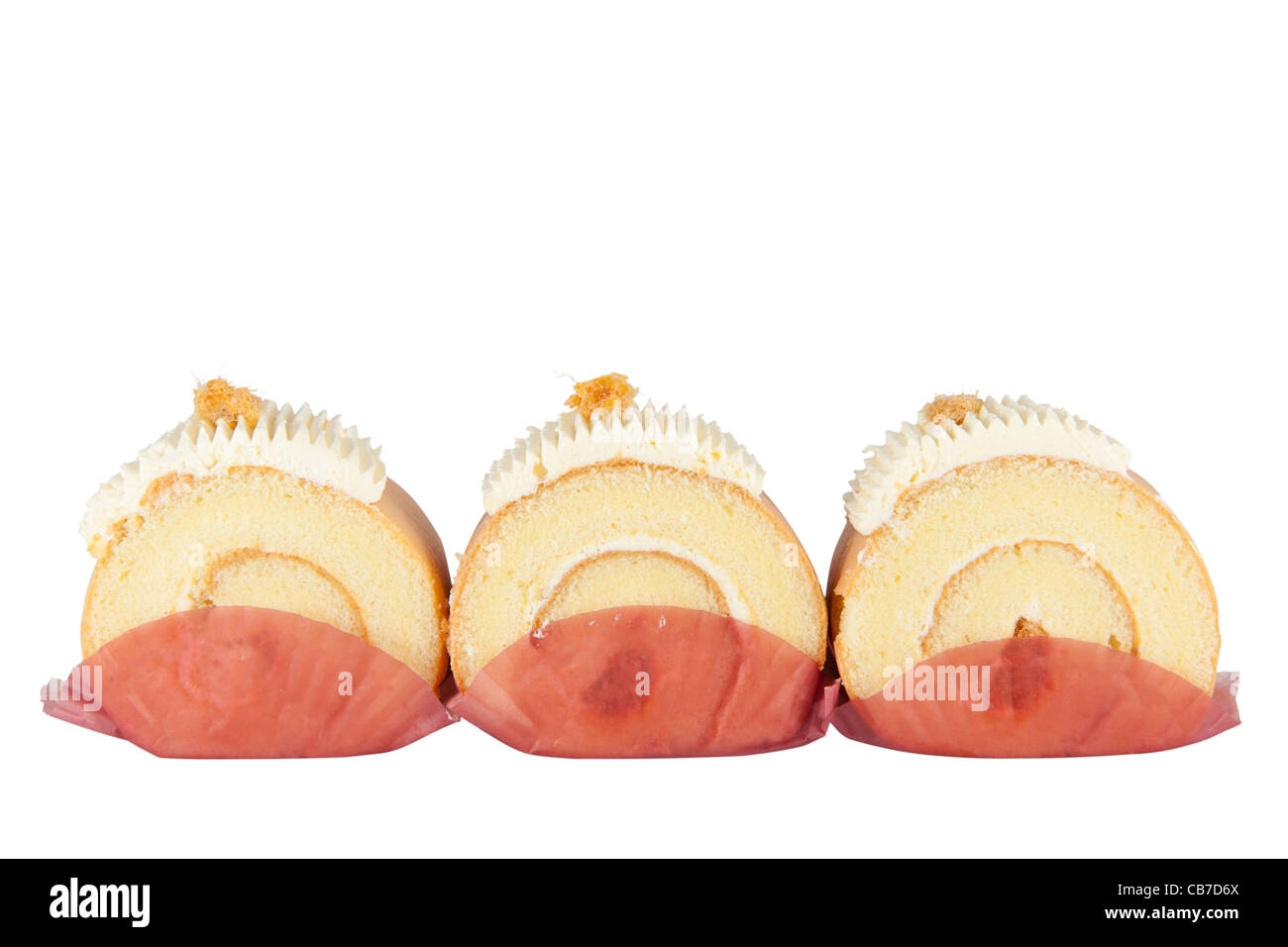Group of cakes isolated on white background Stock Photo - Alamy
