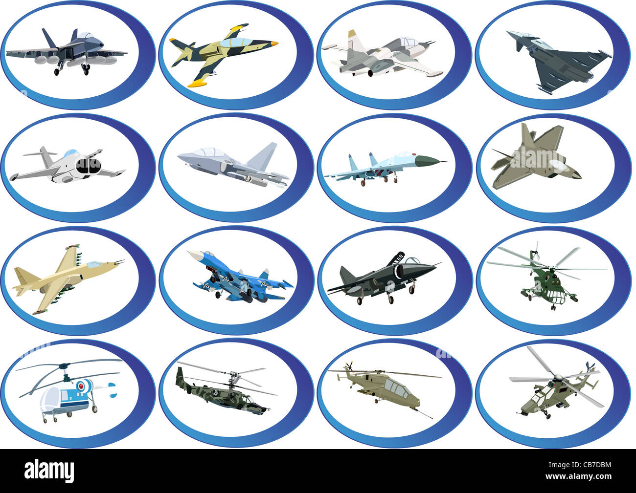 Icons from the military aviation Stock Photo - Alamy