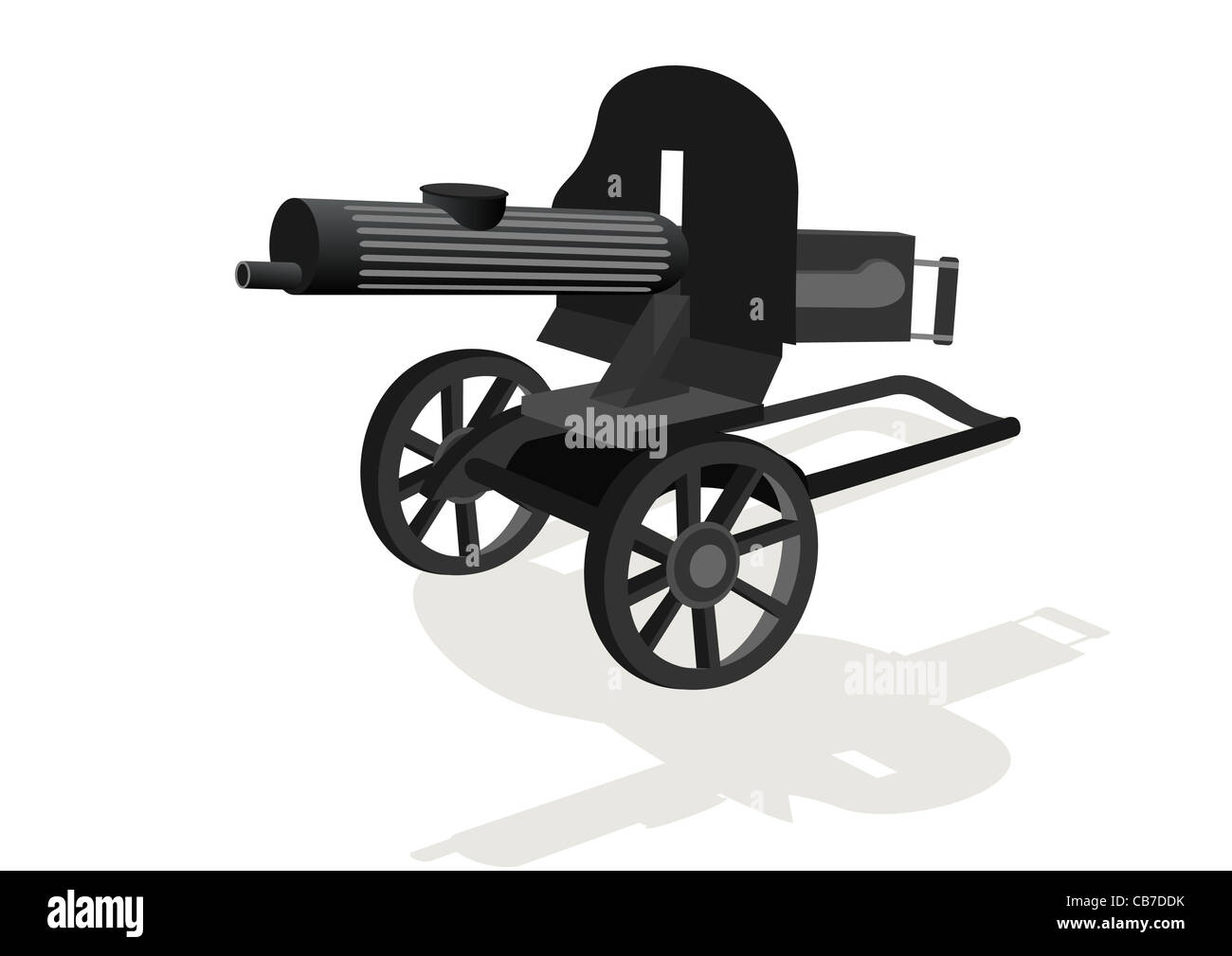 Gun carriage wheel Cut Out Stock Images & Pictures - Alamy