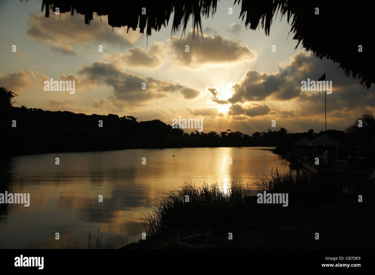 River in rays setting hi-res stock photography and images - Alamy