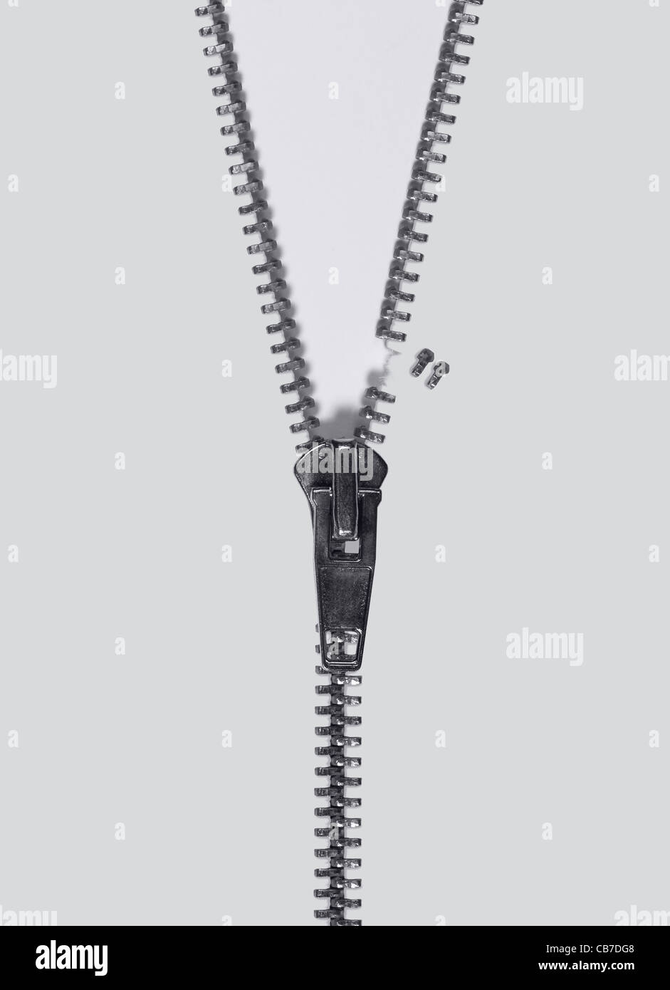 Zip undone hi-res stock photography and images - Alamy
