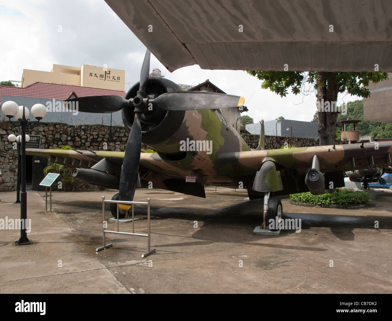 US Douglas A1 Skyraider Aircraft on display at the War Remnants Museum ...