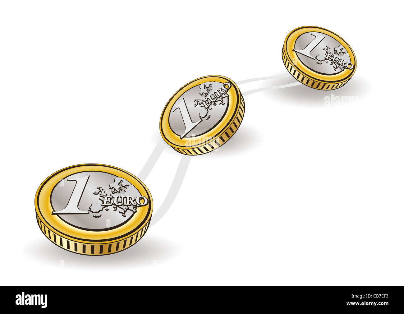Coin spain map hi-res stock photography and images - Alamy