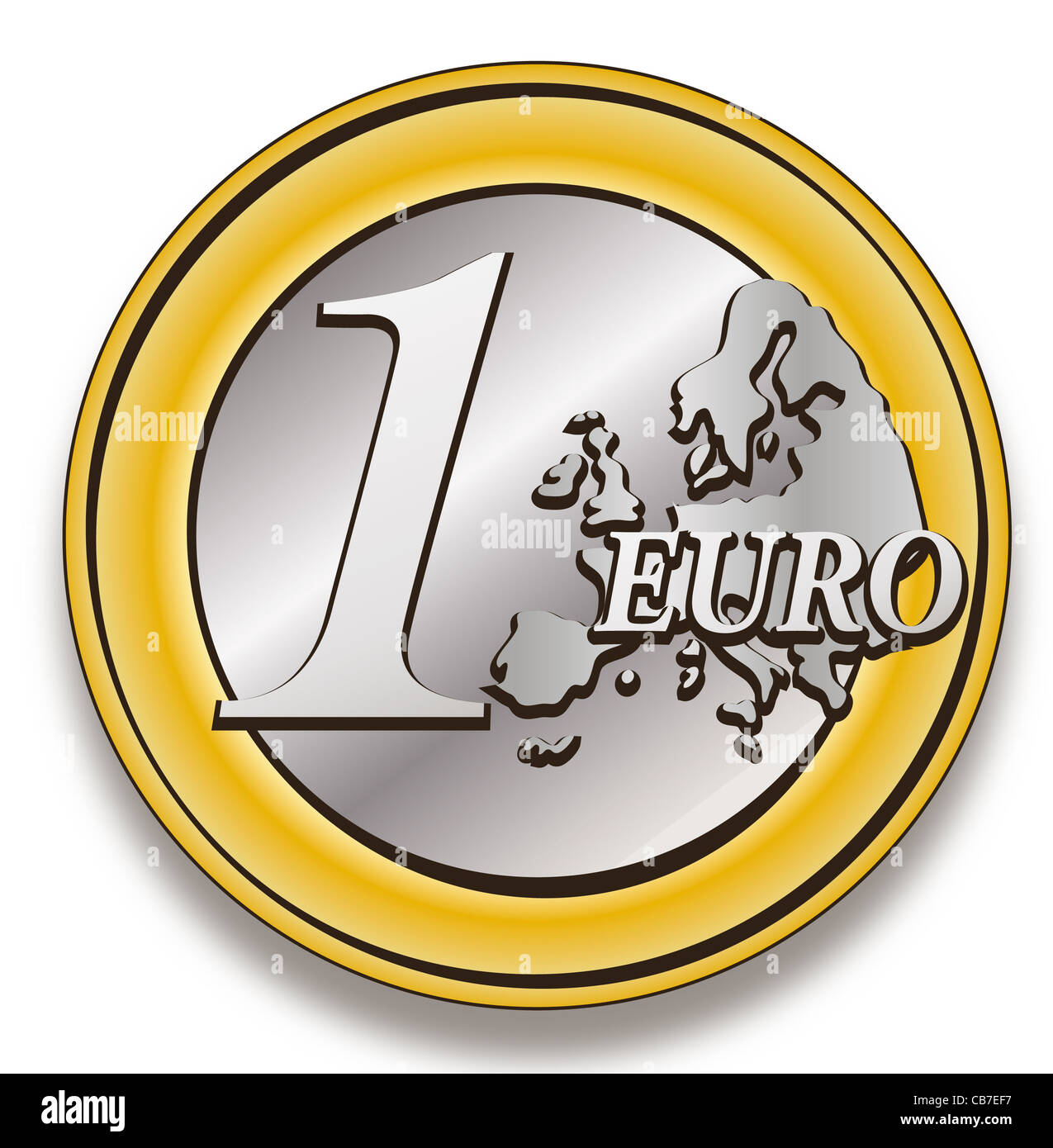 Coin spain map hi-res stock photography and images - Alamy