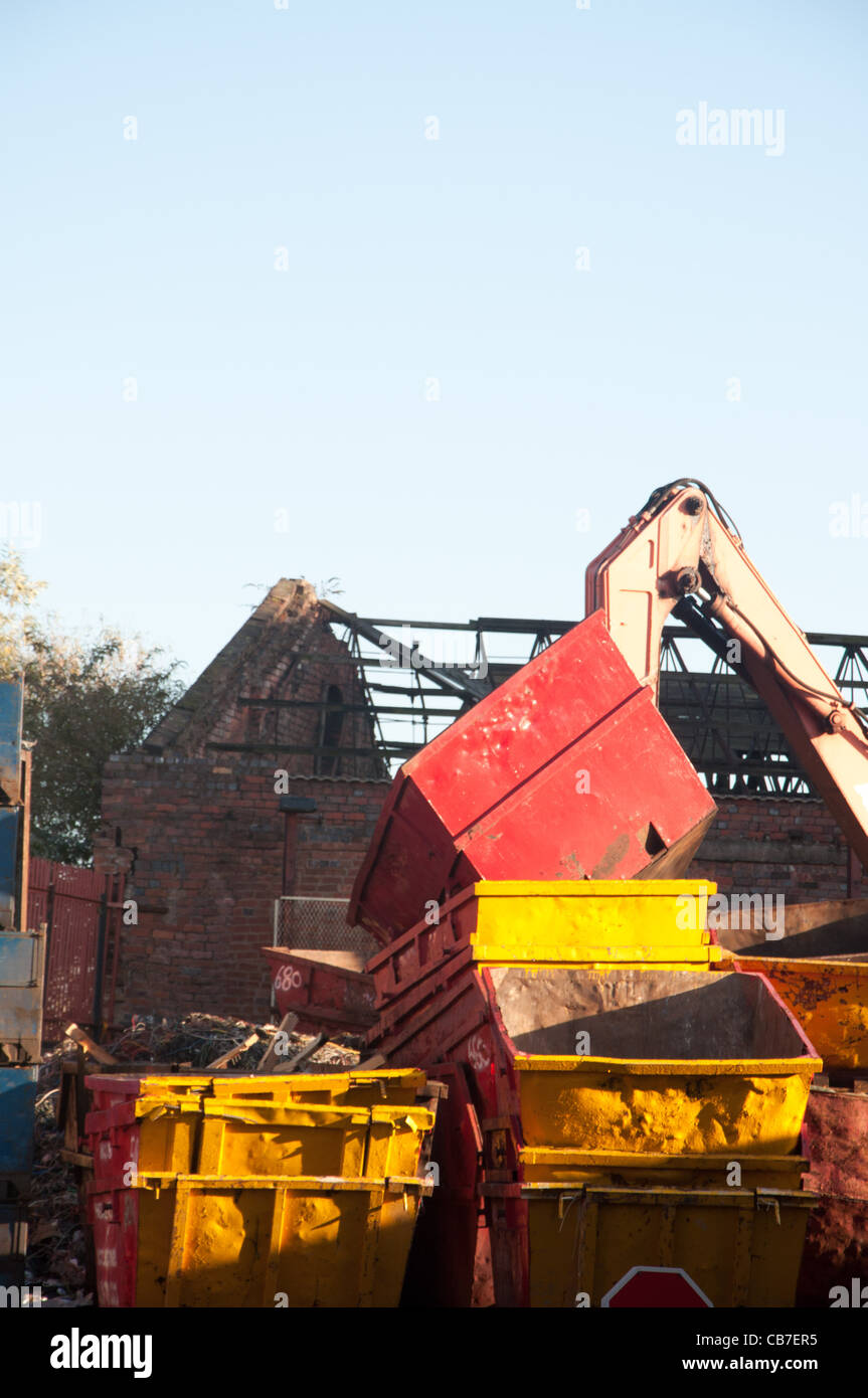 Waste skip skips hi-res stock photography and images - Alamy