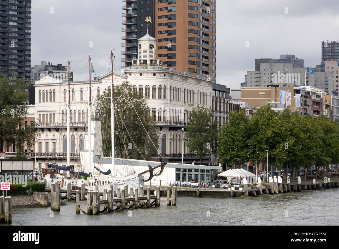 The Wereldmuseum, on the River Maas, Rotterdam, Netherlands Stock Photo ...