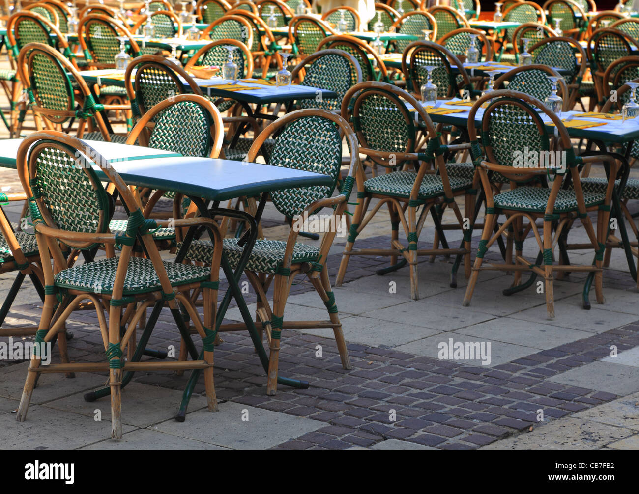 Image of a terrace in a public square of a city Stock Photo - Alamy