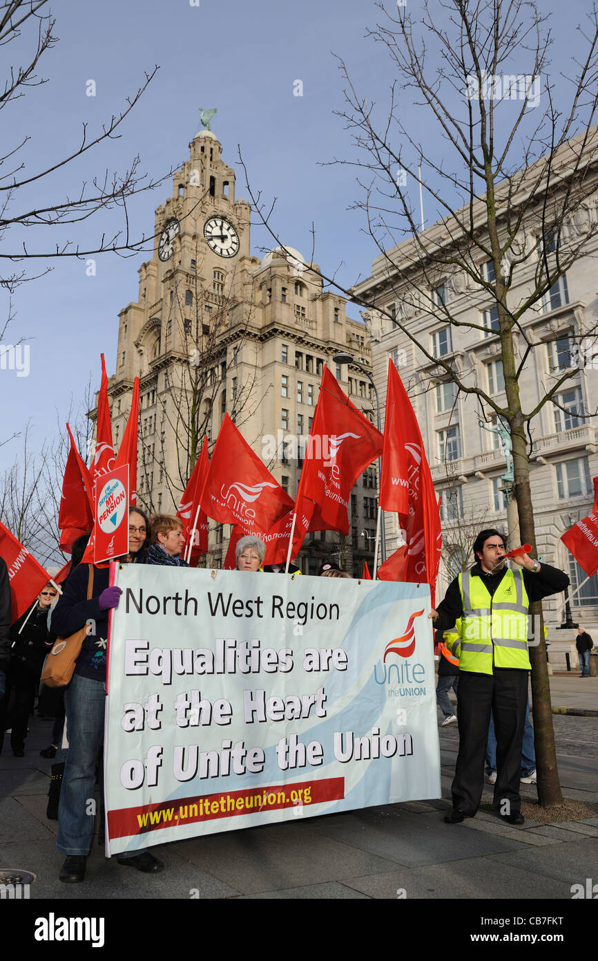 Liverpool Day of Action 30.11.11 Protest March & Rally at Pier Head and ...