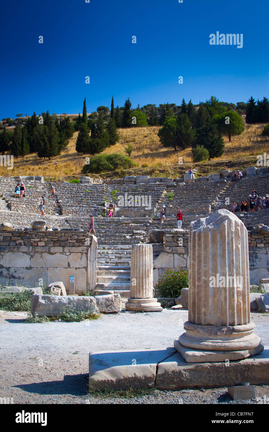 Odeon. Ruins of Ephesus city. Izmir province. Anatolia, Turkey Stock ...