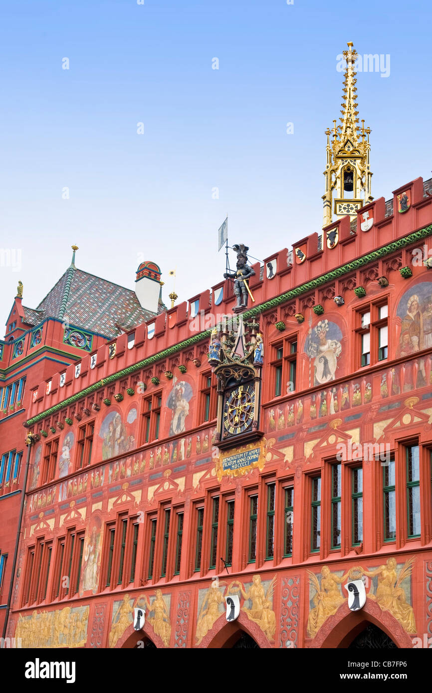 Rathaus, town hall, marketplatz, Basel, Switzerland Stock Photo - Alamy