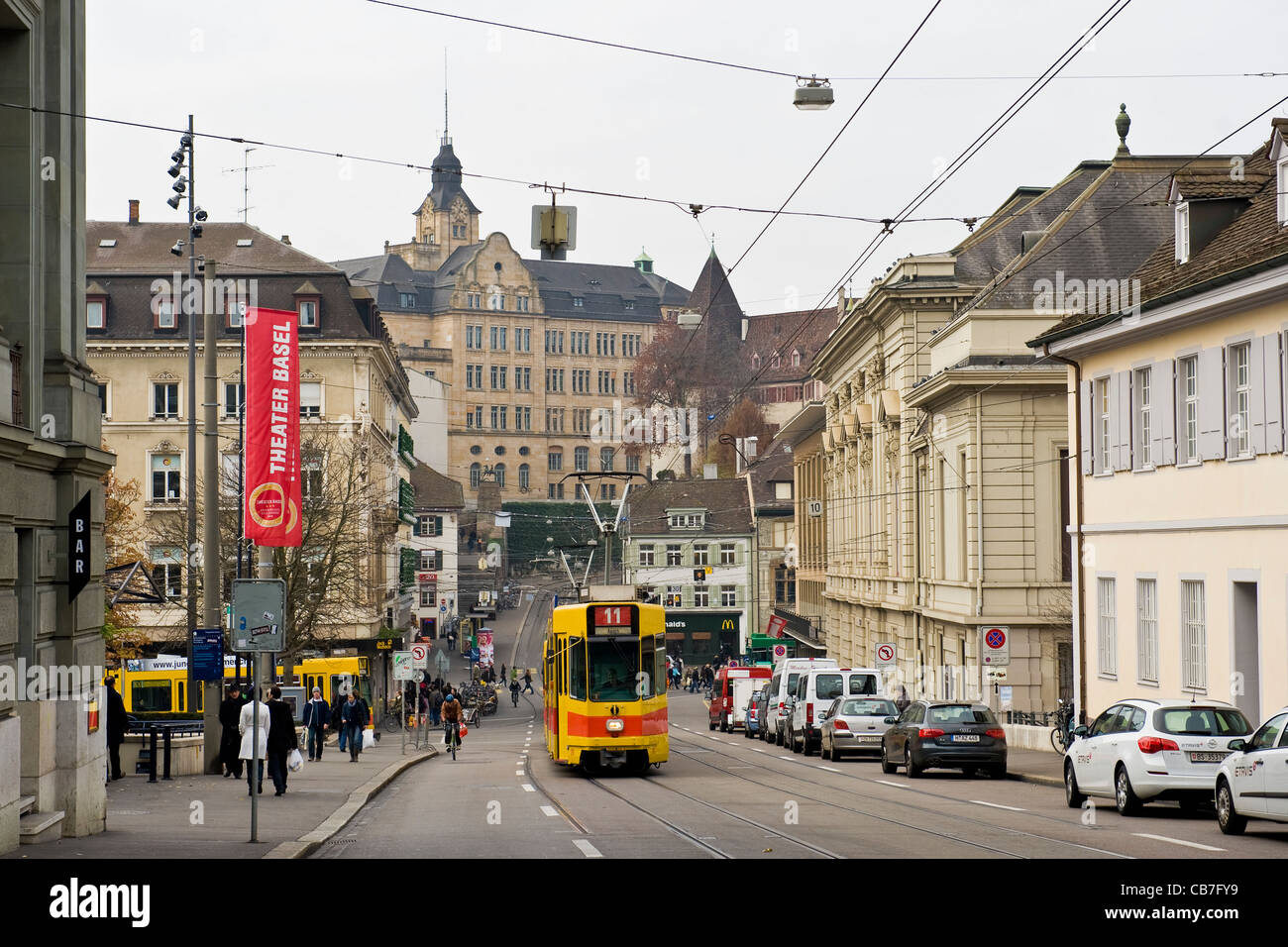 Public transports, Basel, Switzerland Stock Photo - Alamy