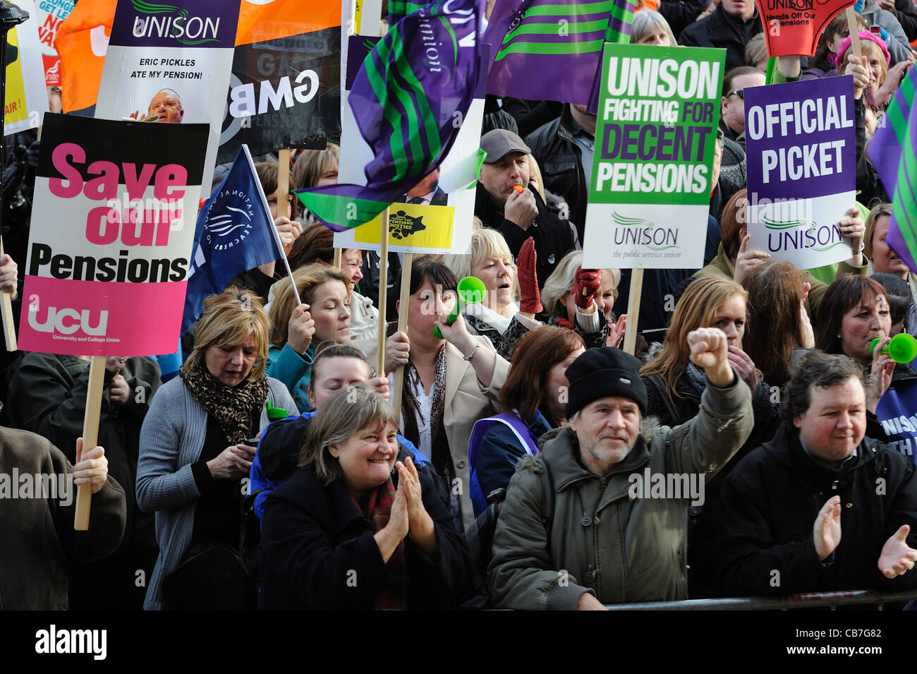 Liverpool Day of Action 30.11.11 Protest March & Rally at Pier Head and ...