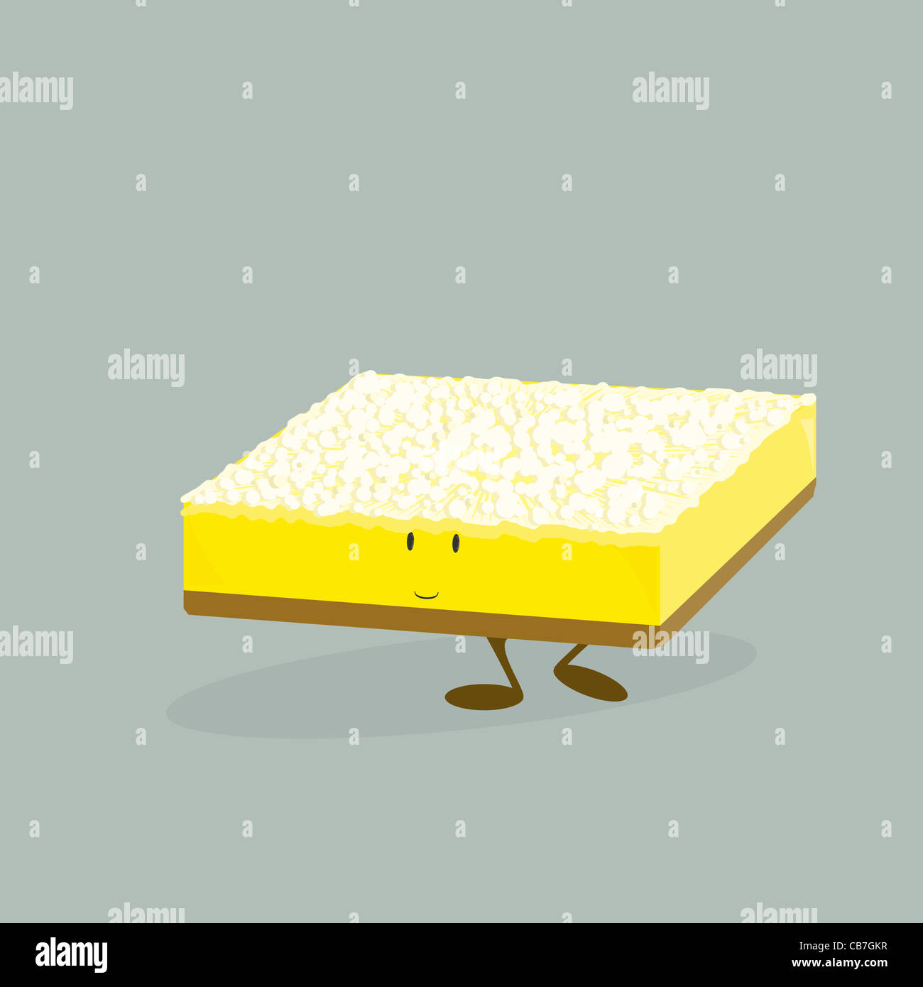 Smiling lemon bar character Stock Photo - Alamy