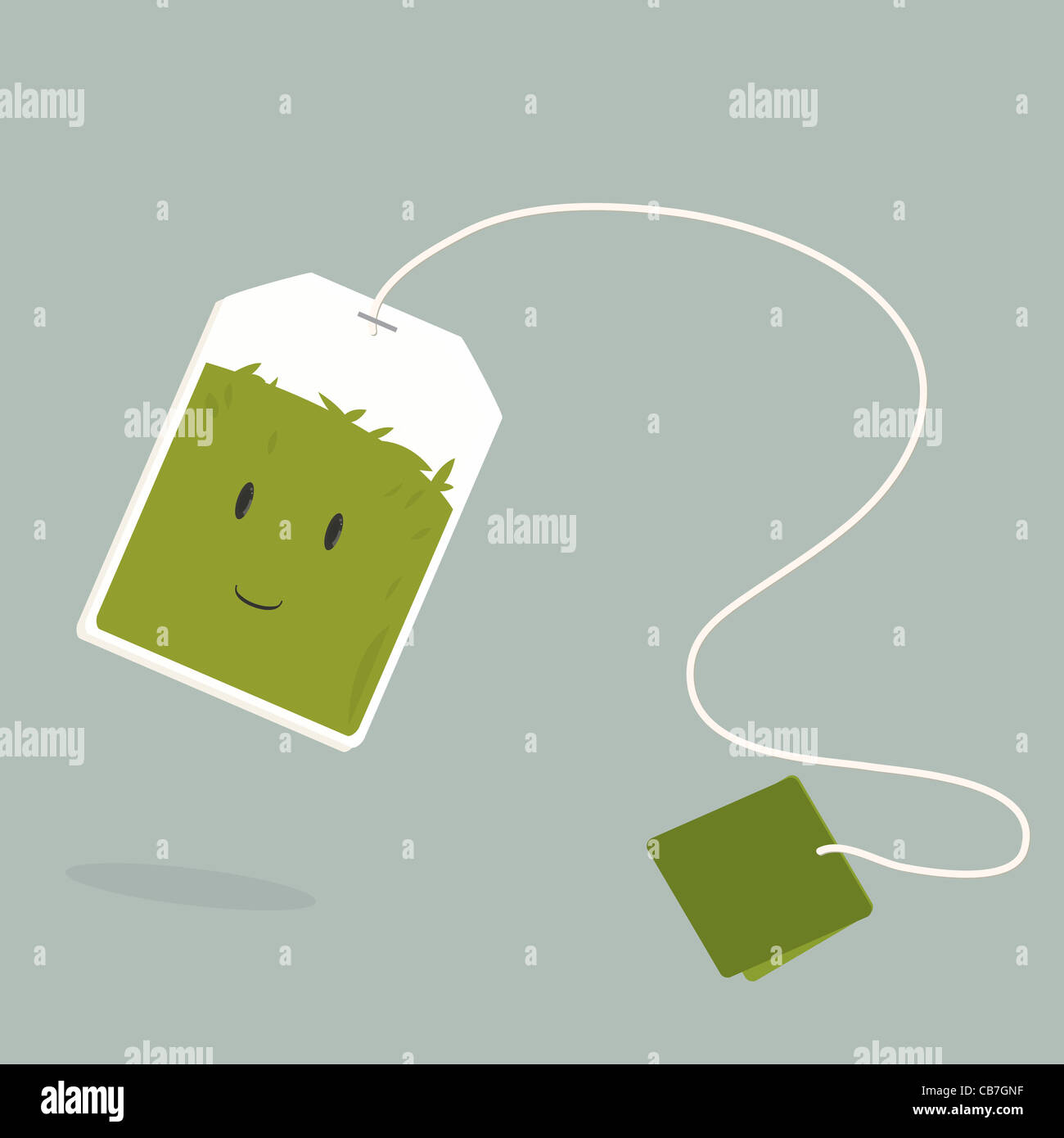 Tea bag character cartoon hi-res stock photography and images - Alamy