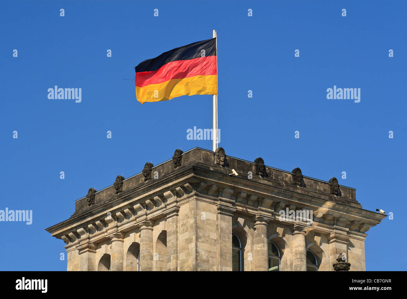 German flag over Reichstag, Berlin, Germany Stock Photo - Alamy
